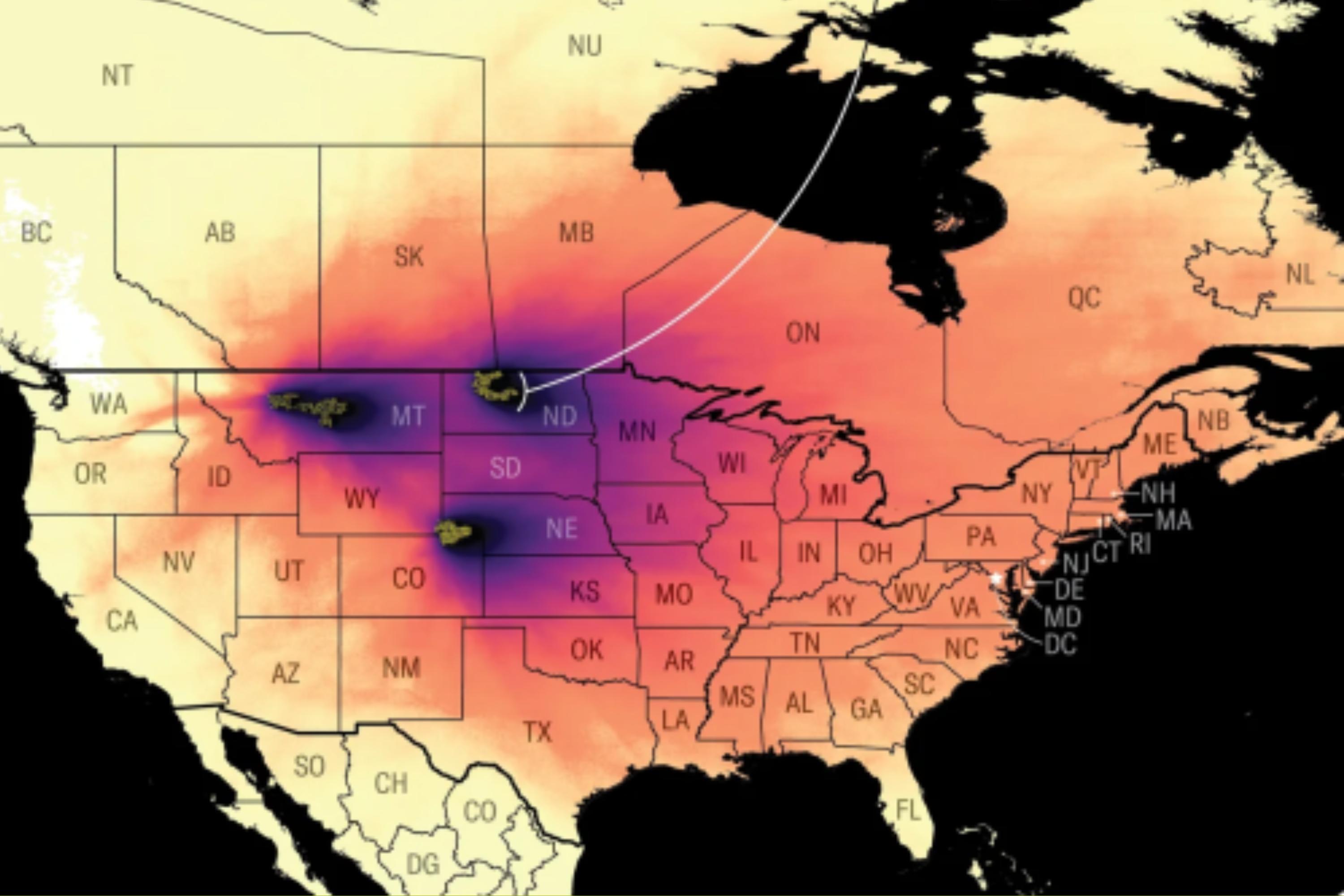 Map shows US states most likely to survive nuclear war