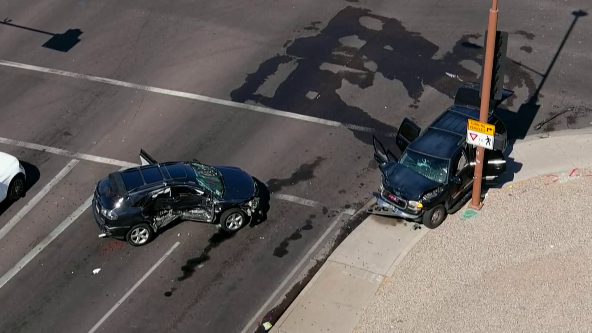 Woman, 3 children critically injured in downtown Phoenix crash