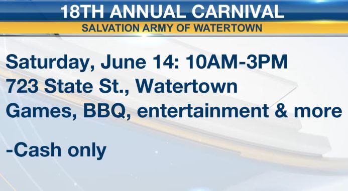 Salvation Army carnival Saturday