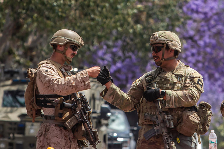 Cities prepare for ‘No Kings’ rallies nationwide as Marines arrive in ...