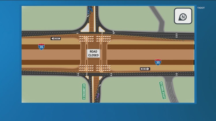 Stassney Lane Bridge at I-35 to close next two weekends
