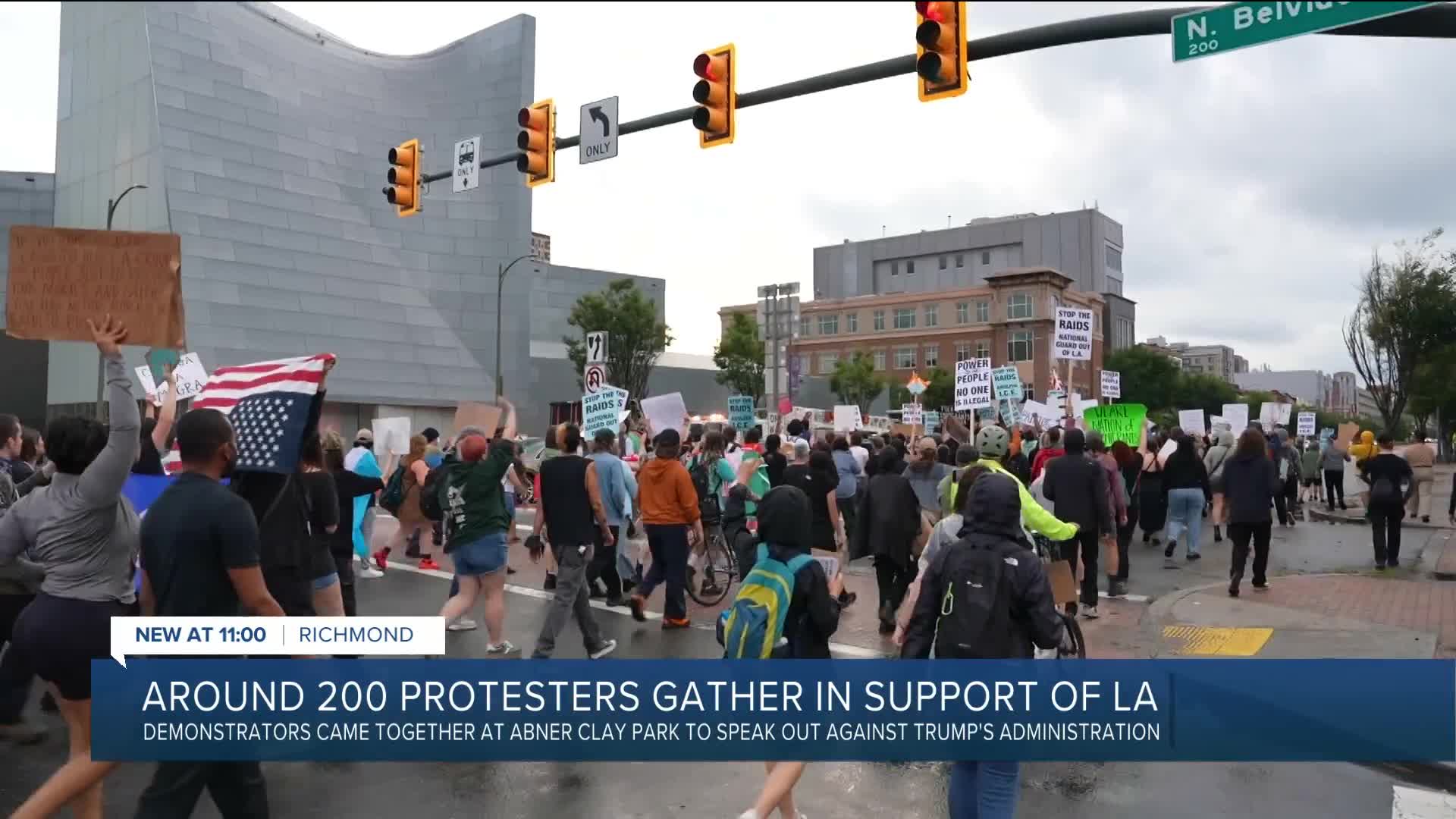 Protesters in Richmond march against immigration raids: 'Free them all'