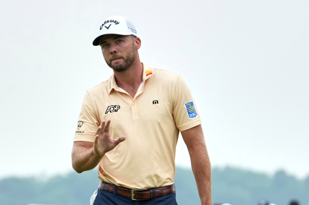 Sam Burns left standing atop the US Open leaderboard as stars falter in nasty second round