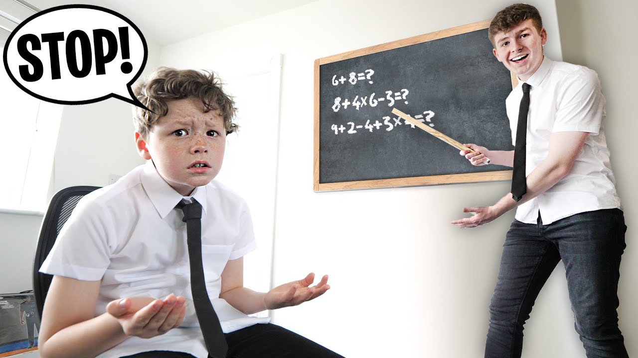 Home schooling my little brother for a day