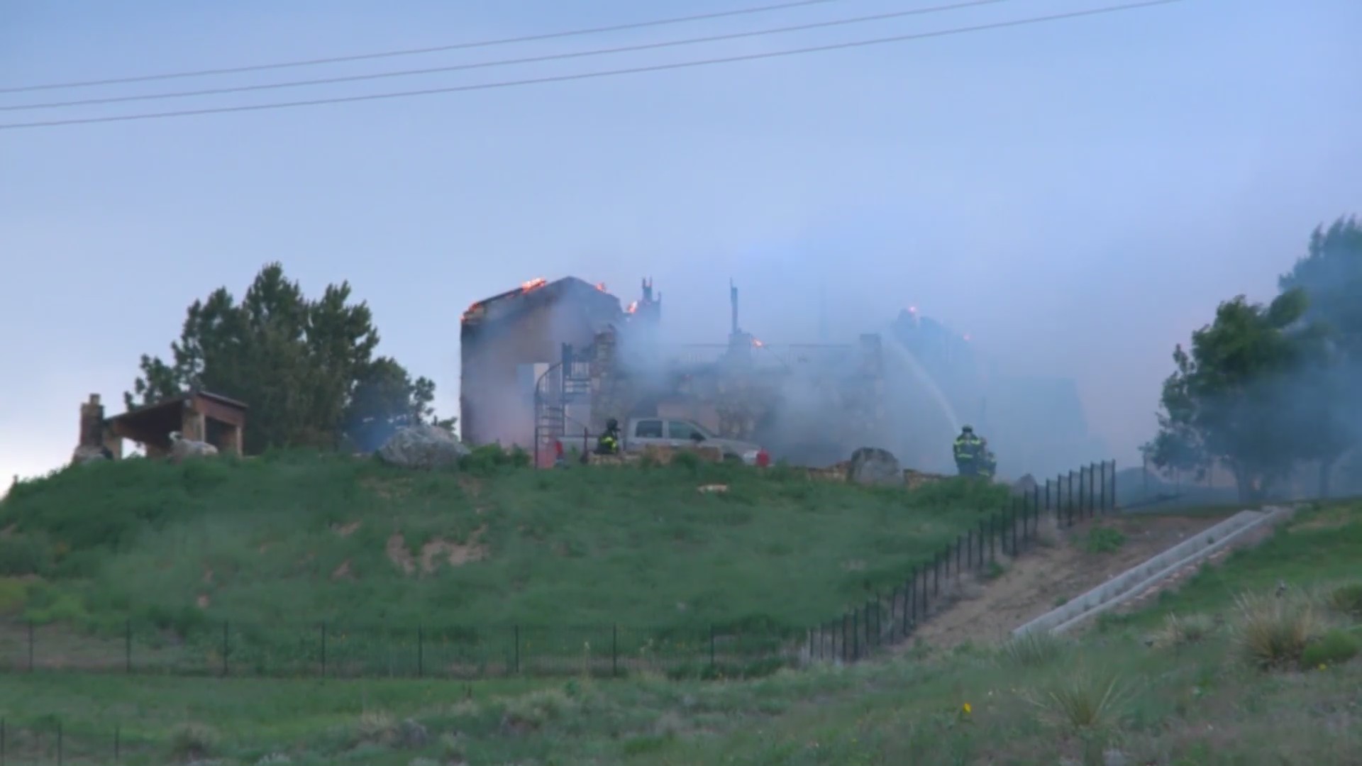 1 rescued in blazing house fire in Adams County