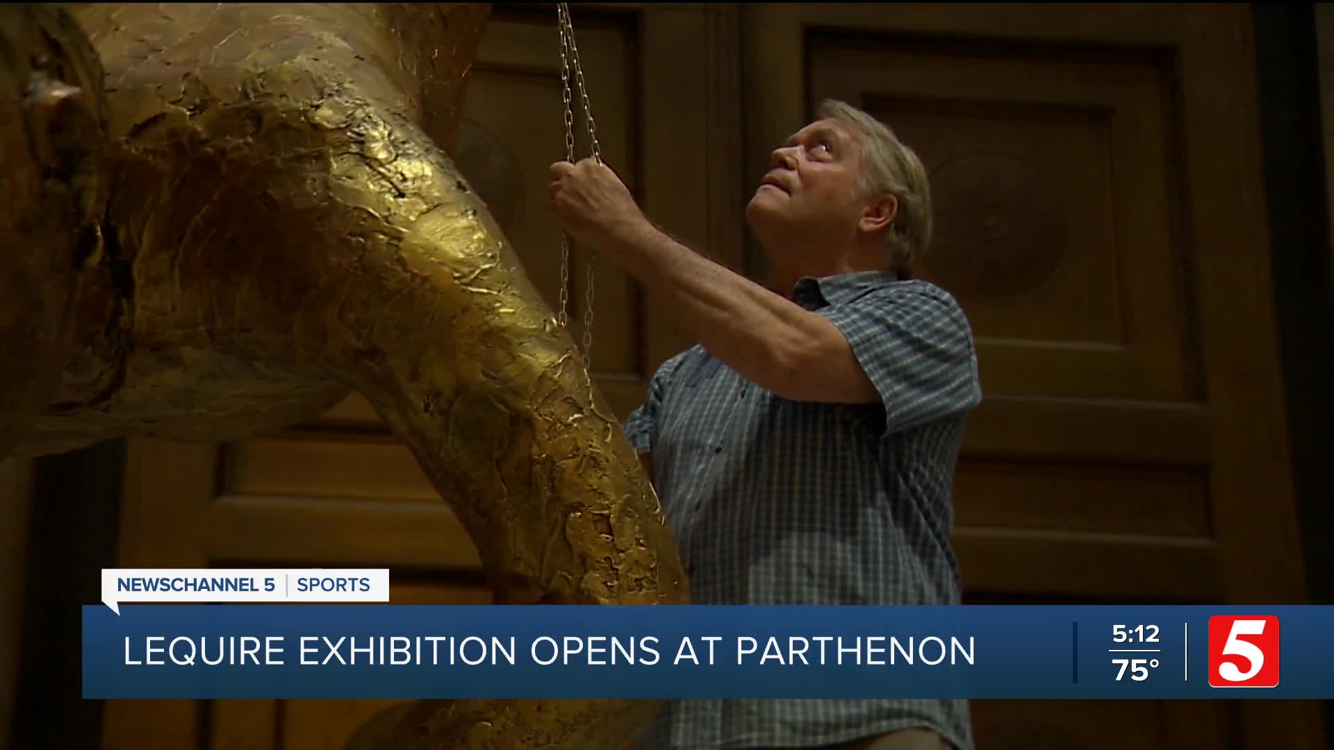 Sculptor Alan LeQuire unveils latest piece outside the Parthenon