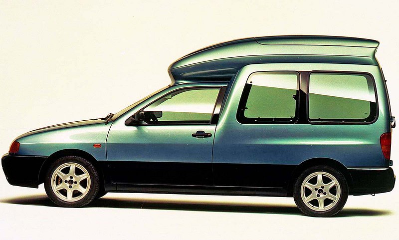 Großes Camping im kleinen Caddy
