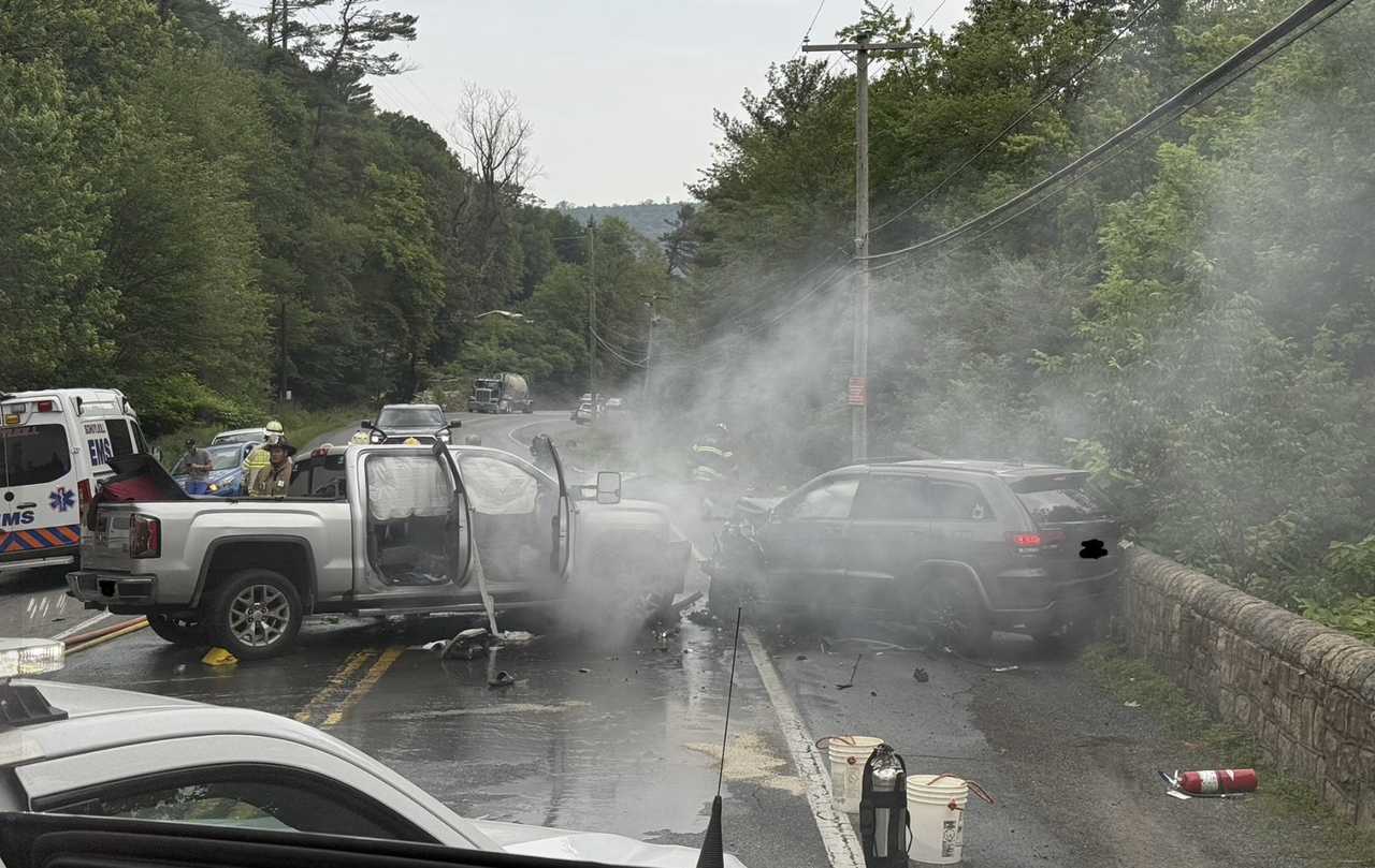MASS CASUALTY: Pickup Slams SUV Into Bridge In Fiery 3-Car Crash ...
