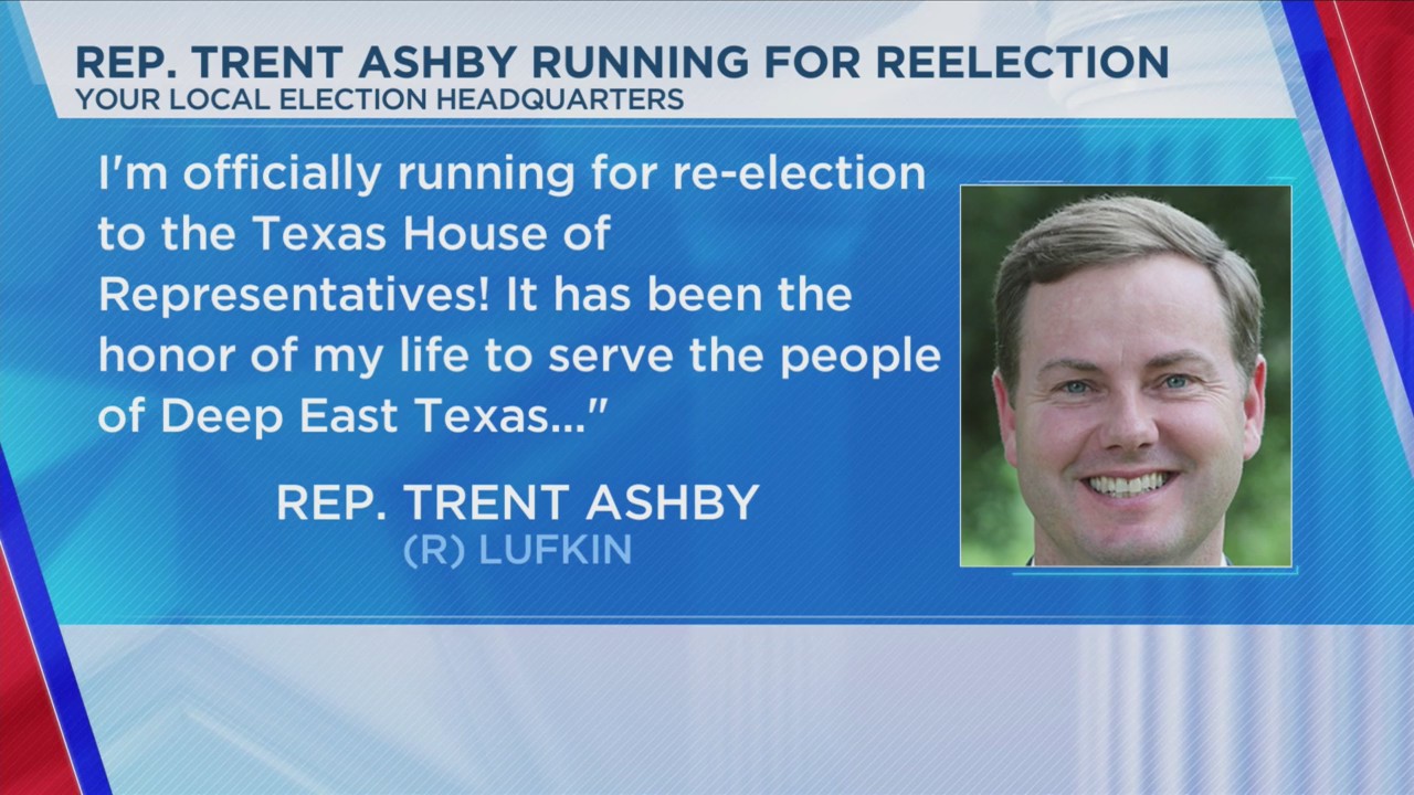 State Rep. Trent Ashby announces reelection campaign