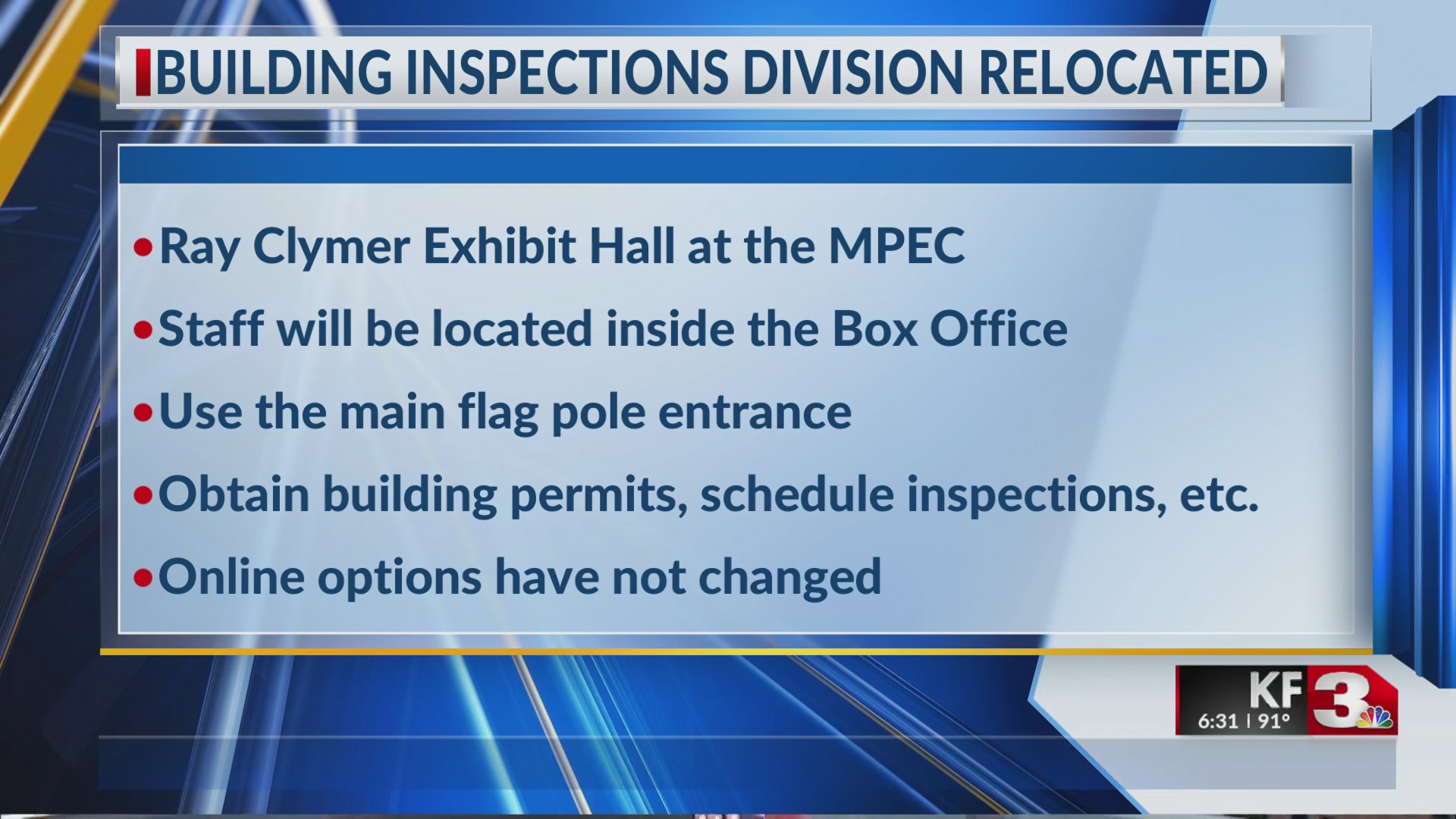 Building Inspections Division relocated