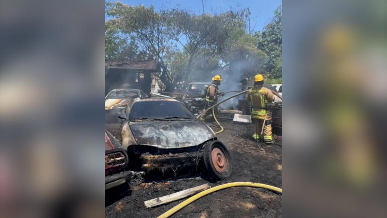 Multiple cars destroyed in Parlier dealership fire