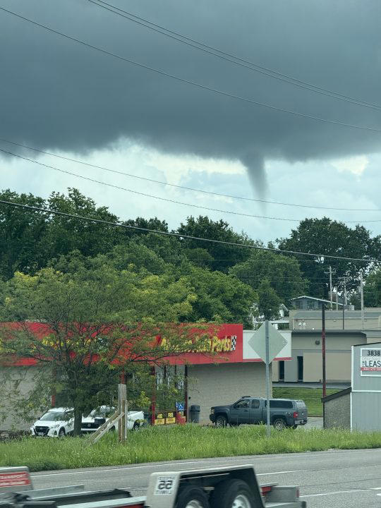 Cold air funnels appear in Arnold, Mo., following Friday’s rain