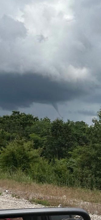 Cold air funnels appear in Arnold, Mo., following Friday’s rain