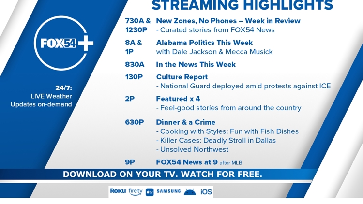 Today on FOX54+ | Week in Review, Alabama Politics This Week, Featured ...