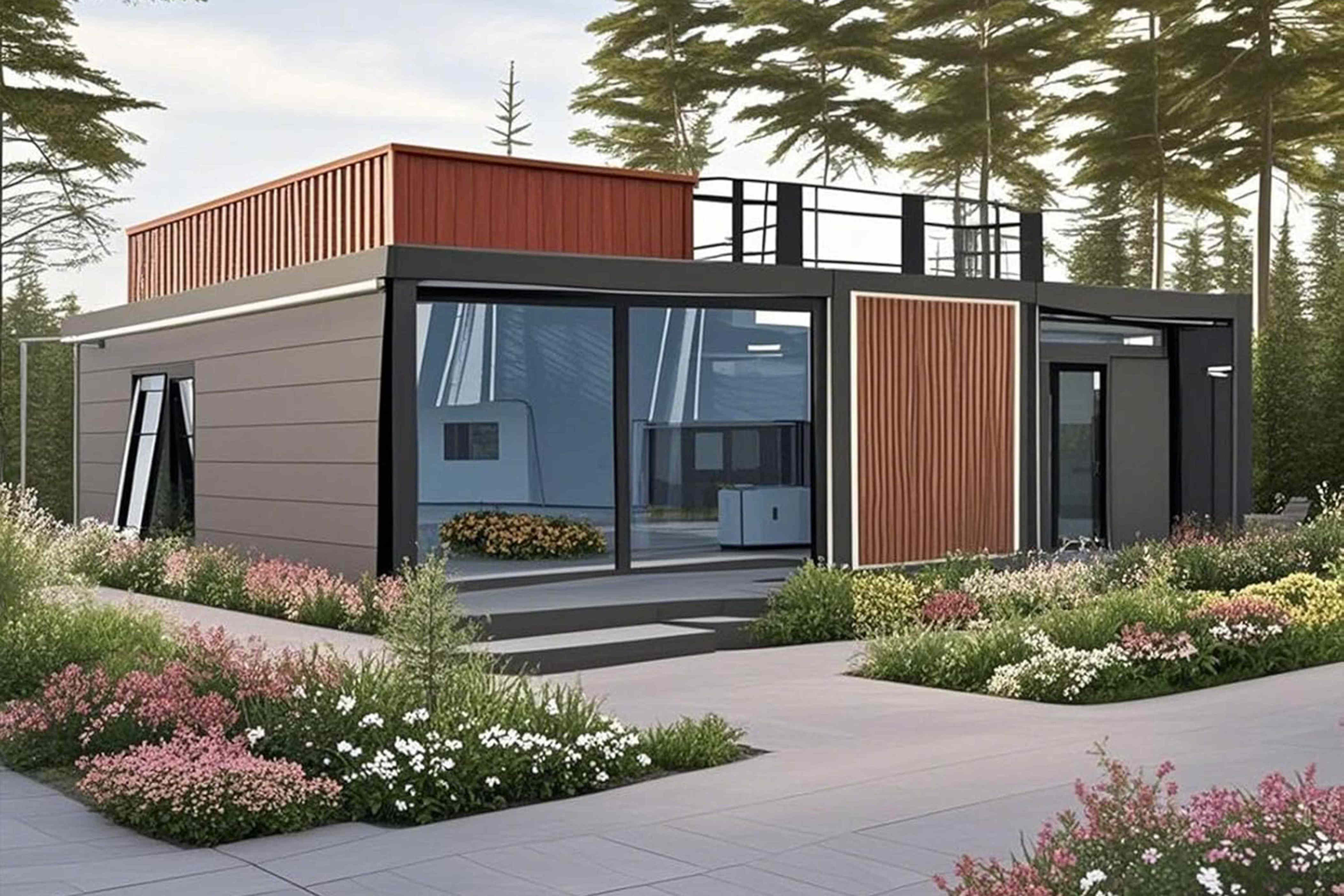 This Modern Villa-inspired Tiny House Has a Rooftop Terrace, Natural ...