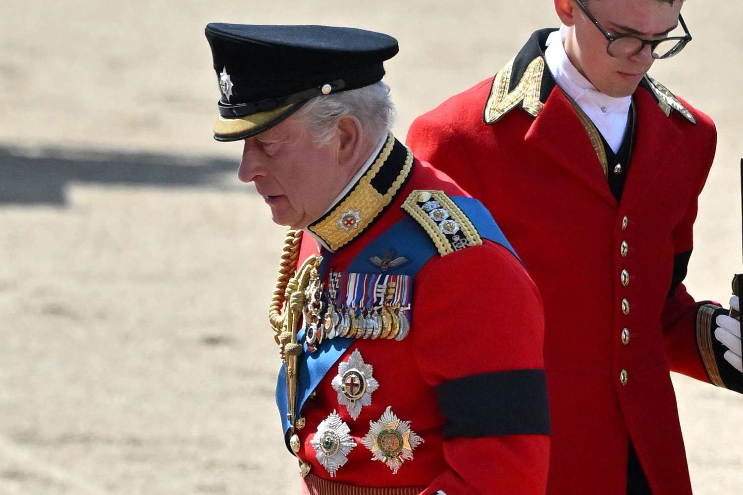 Why King Charles Wore a Black Armband on His Uniform at Trooping the Colour