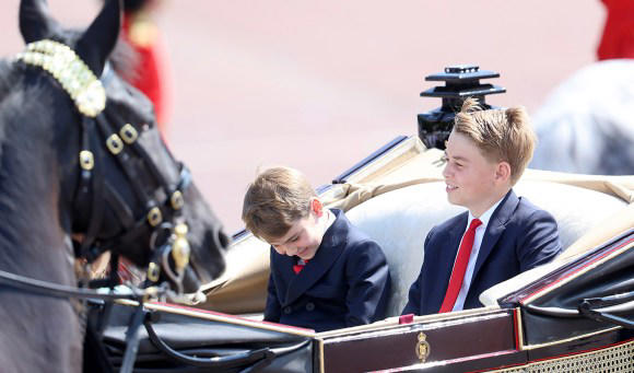 Prince Louis Is Prince George's Mini-Me at Trooping the Colour
