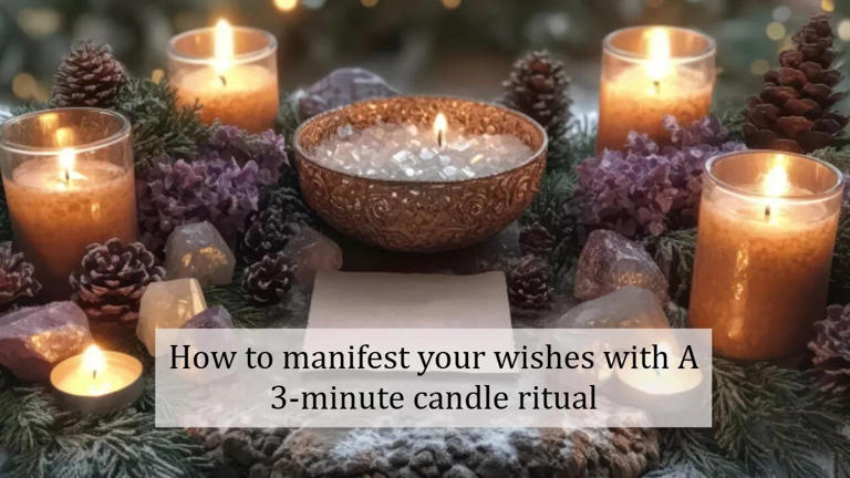 How to manifest your wishes with A 3-minute candle ritual