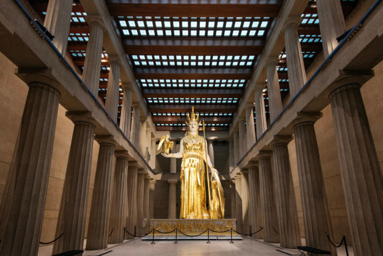 Meet Nashville’s Own Golden Goddess: Athena Parthenos
