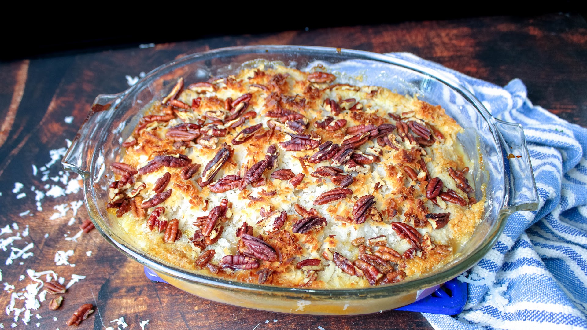 Whether you decide to use canned peaches or fresh peaches, this nutty ...
