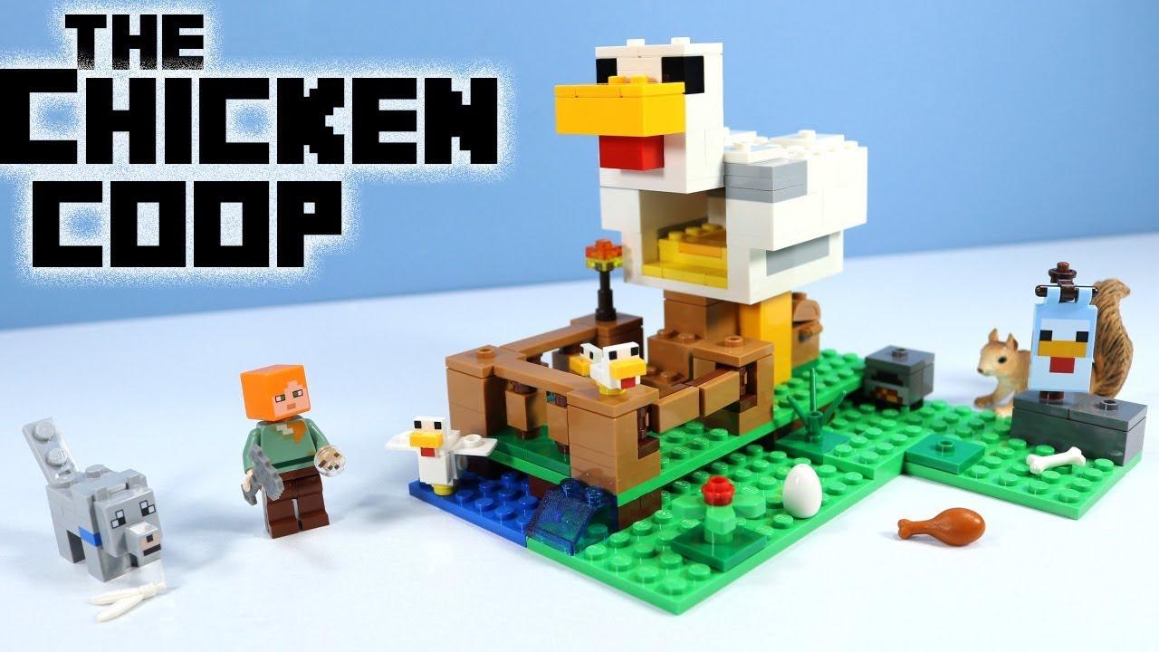 Lego Minecraft 2018 The Chicken Coop Construction Set Speed Build Toy ...