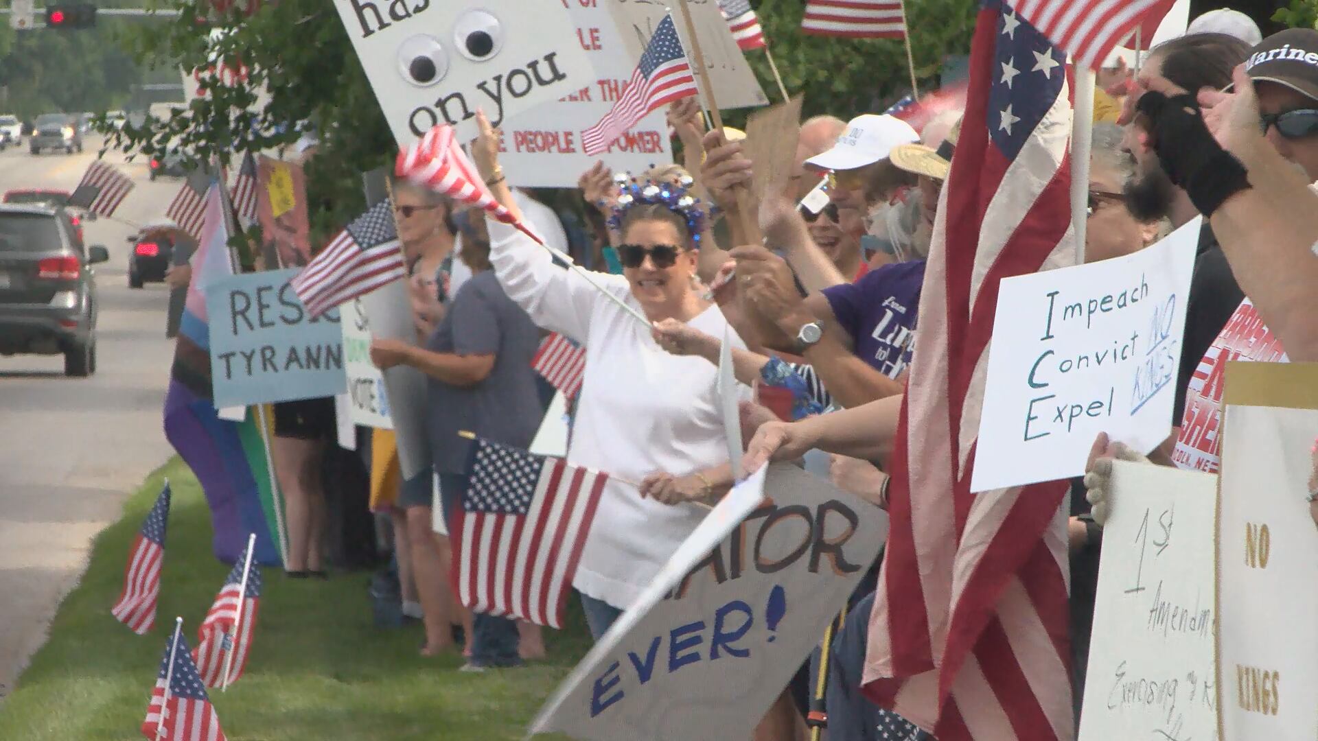 Protesters in central Nebraska join national “No Kings” demonstrations