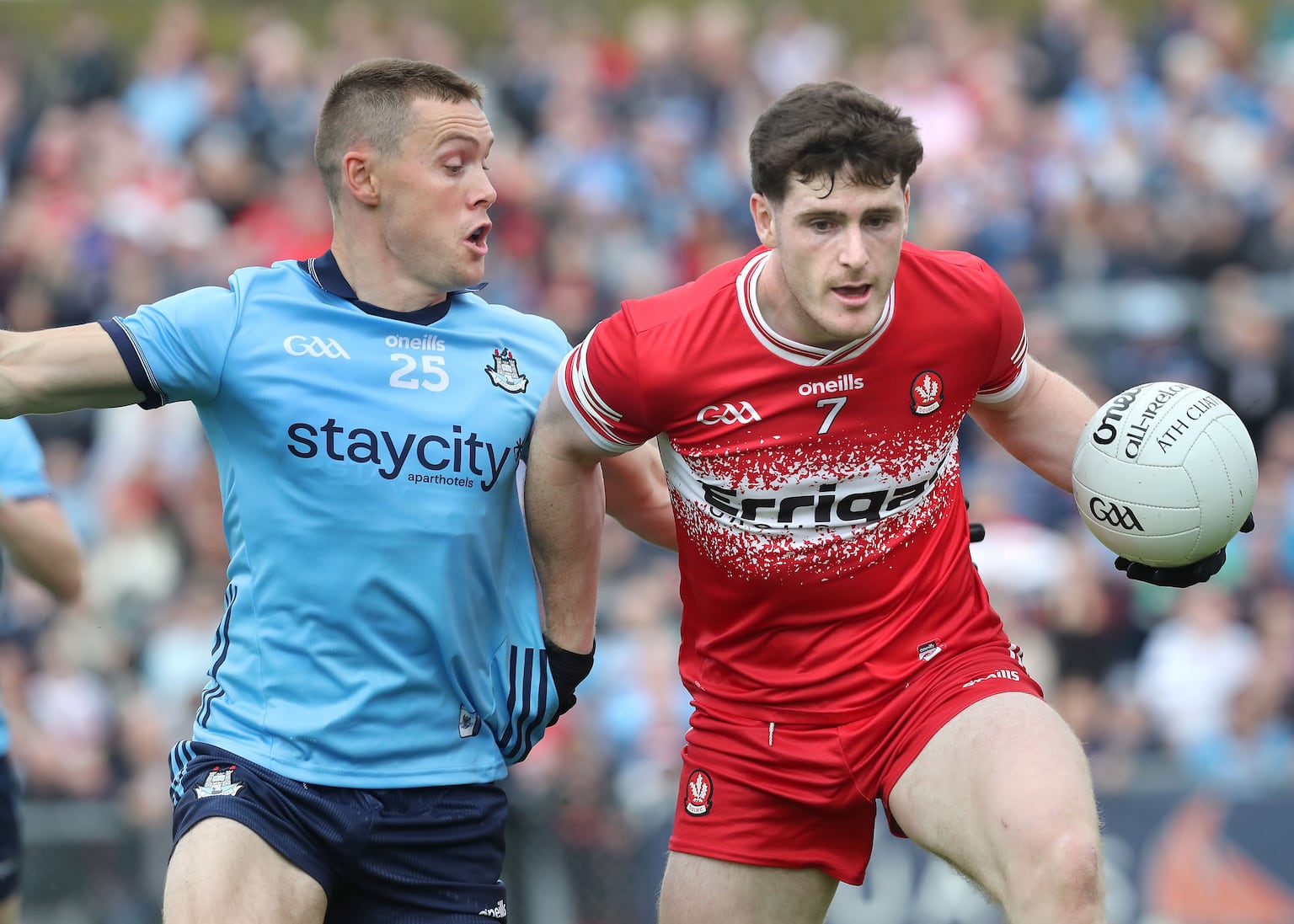 Derry season over after defeat to Dublin in Páirc Esler thriller