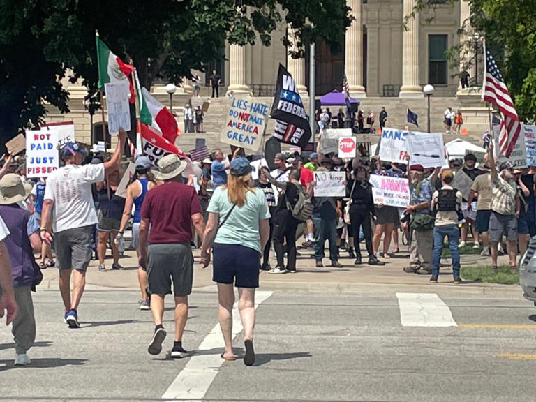 A look at ‘No Kings Day’ protests across Kansas City metro