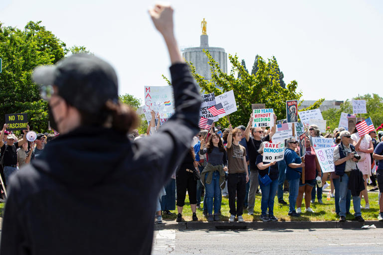 Where are 70 'No Kings' protests against Trump happening in Oregon?
