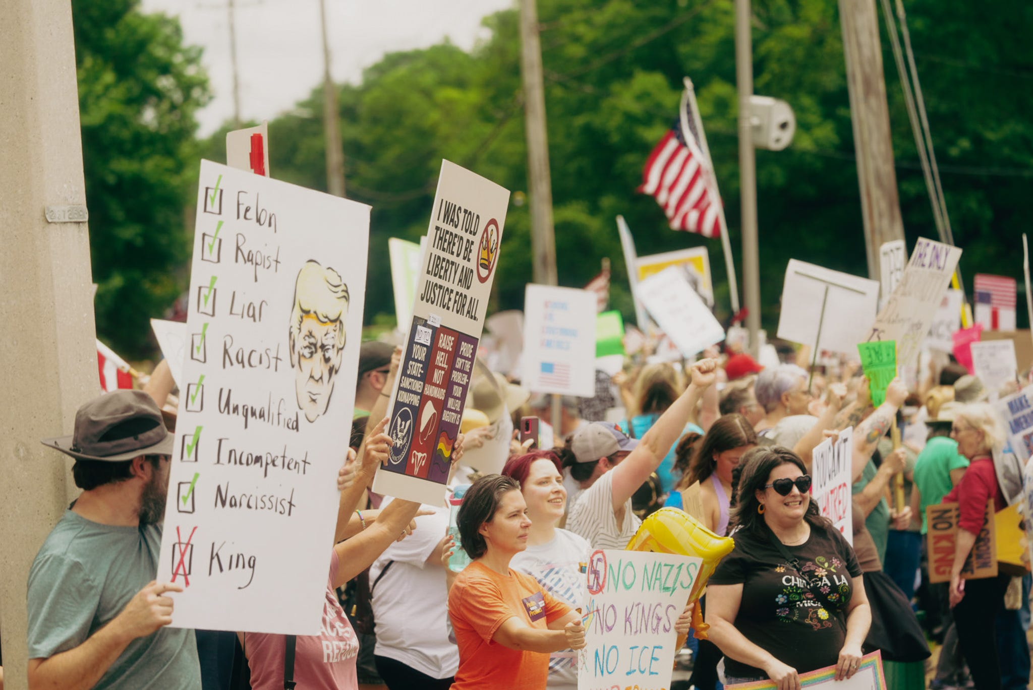 'A dark path we're on.' Anti-Trump, 'No Kings' protest in Memphis draws ...