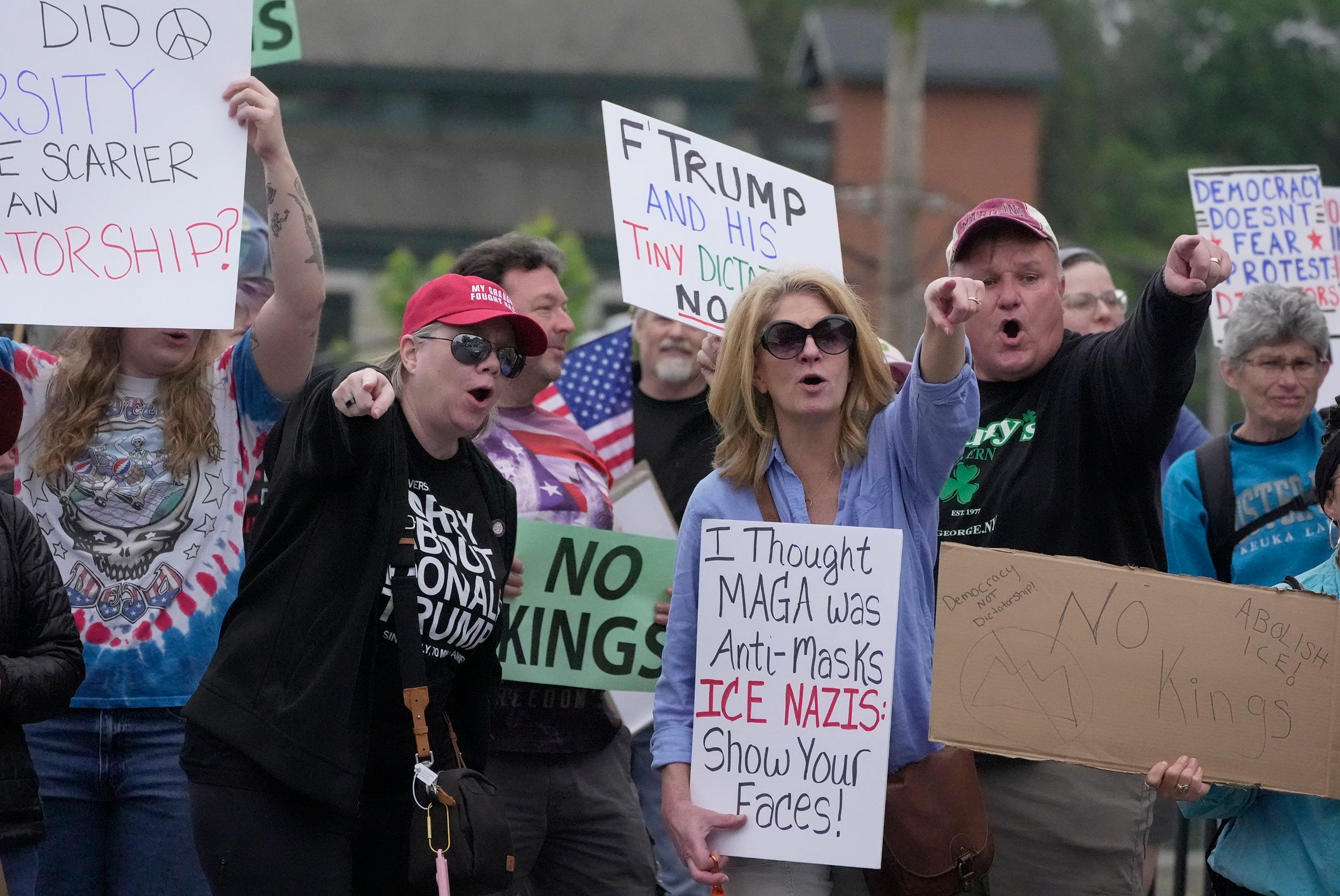 Thousands join 'No Kings' protests across Rochester: See the photos