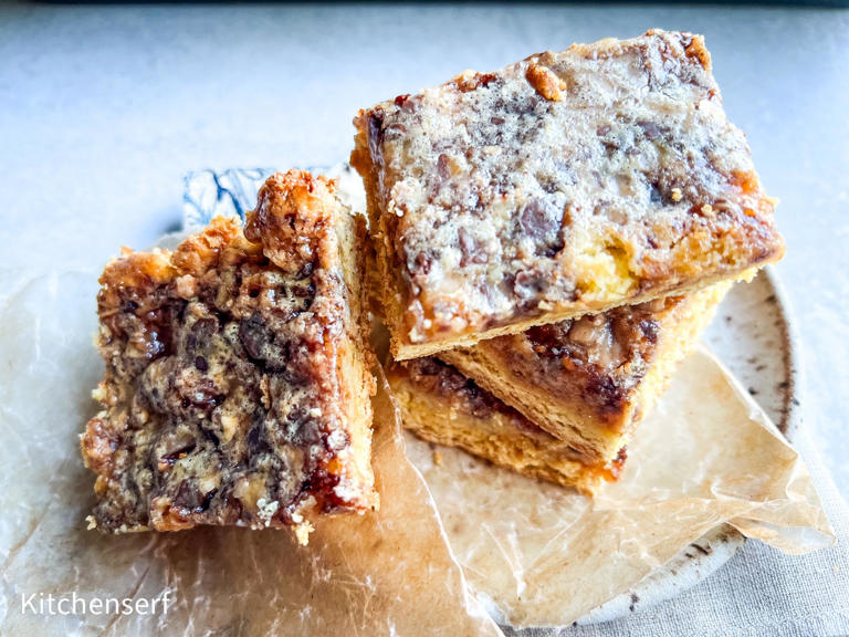 Cake mix toffee bars