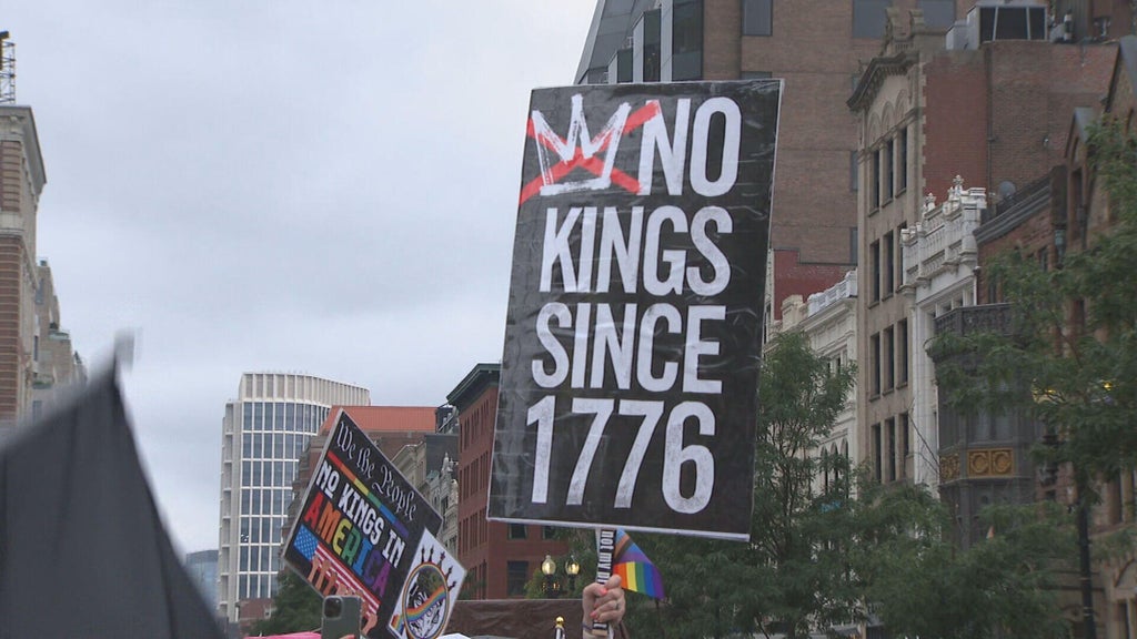 Boston "No Kings" protest during Pride parade draw thousands