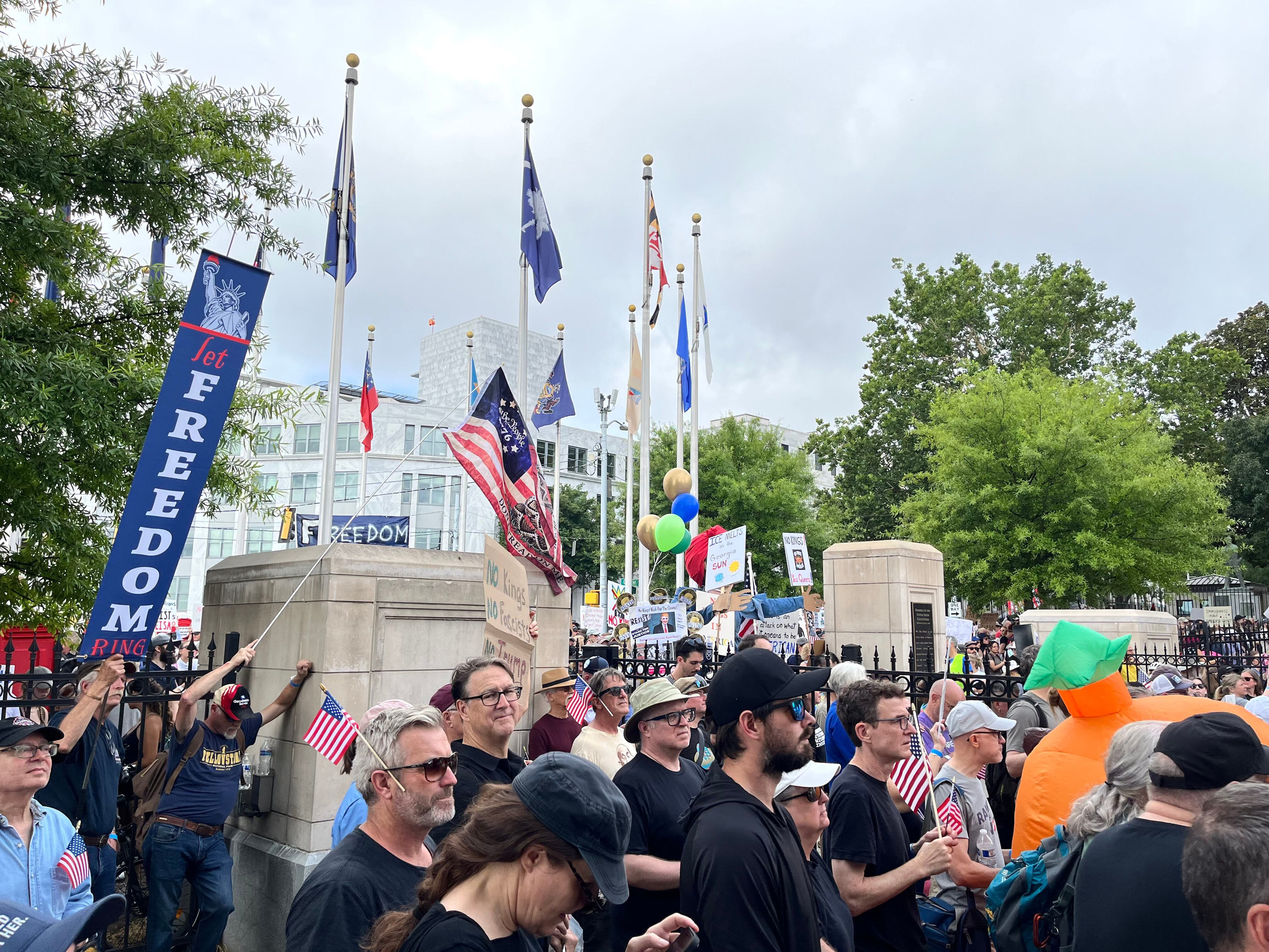 Thousands of ‘No Kings Day’ protestors gather in Downtown Atlanta