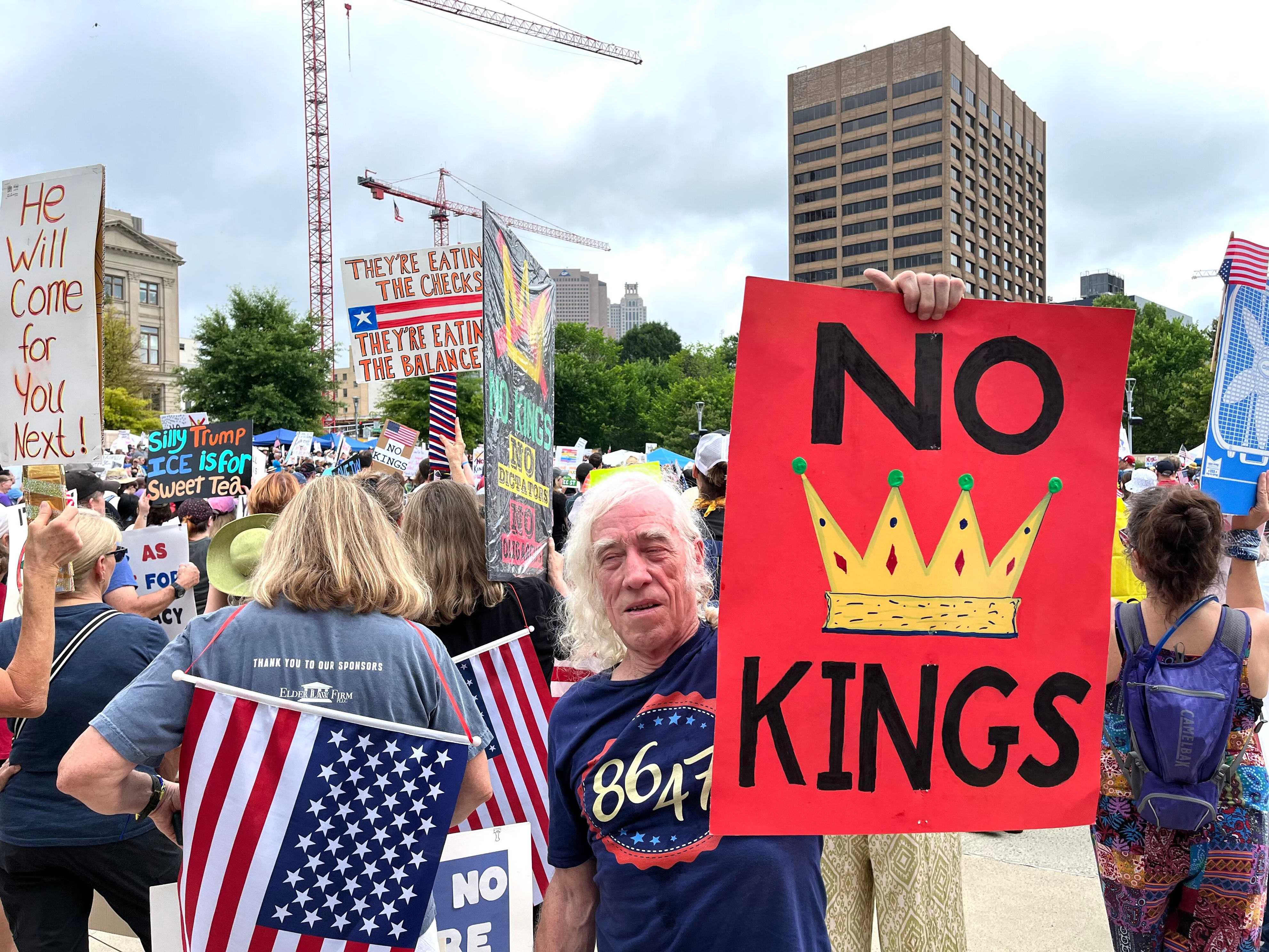 Thousands of ‘No Kings Day’ protestors gather in Downtown Atlanta