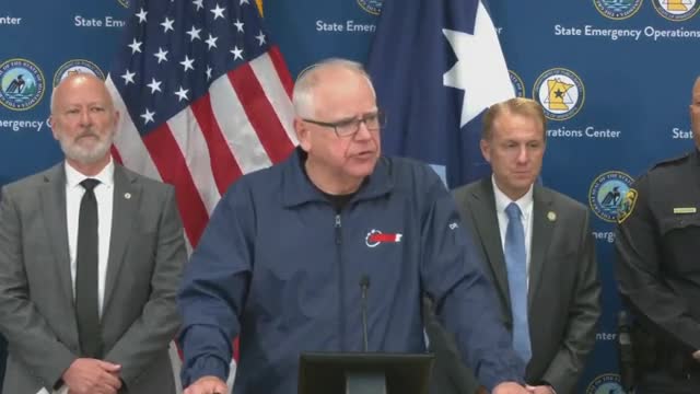 Governor Tim Walz gives update on two lawmakers shot in Minnesota