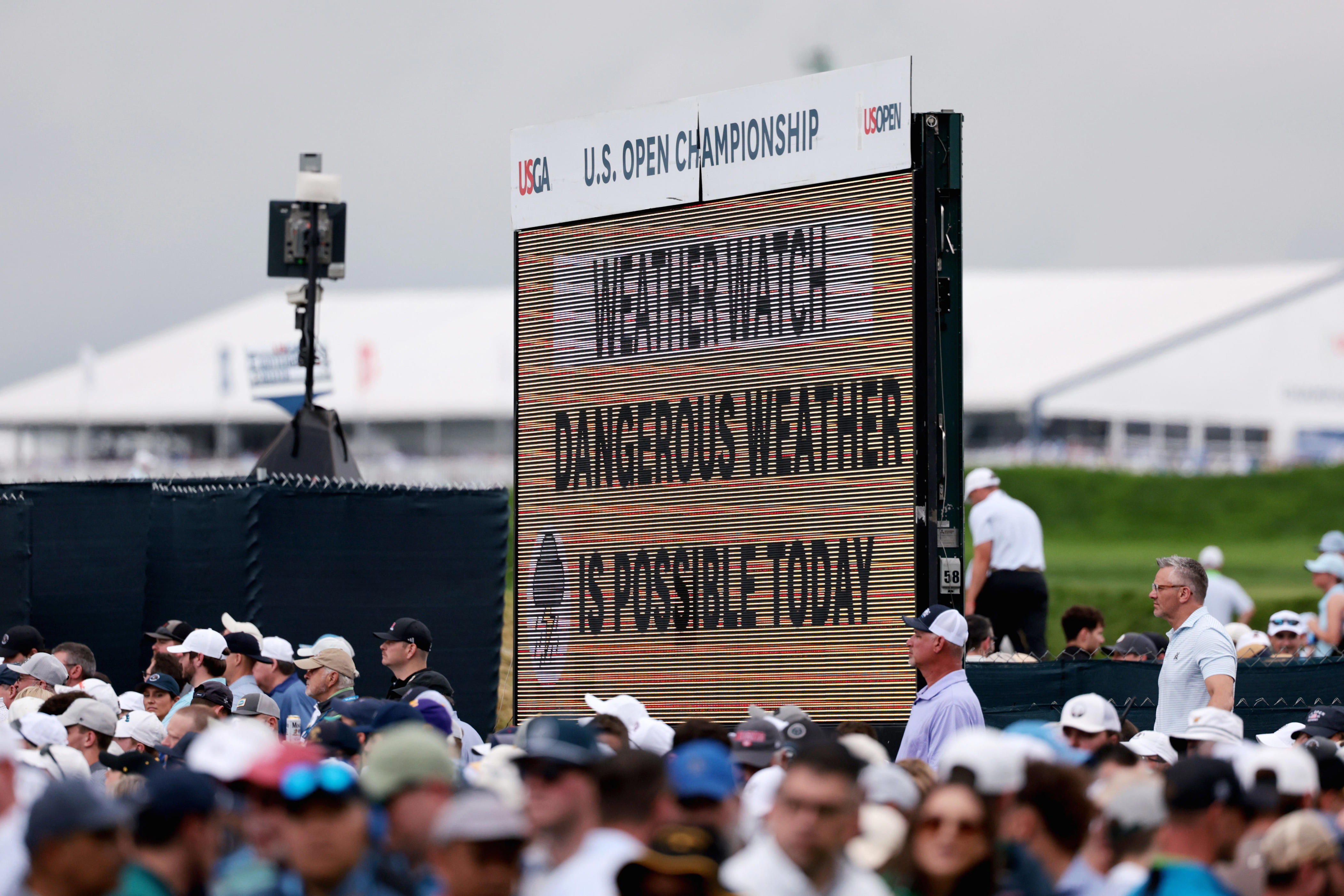 U.S. Open 2025 weather updates: Rain subsides third round's closing stretch