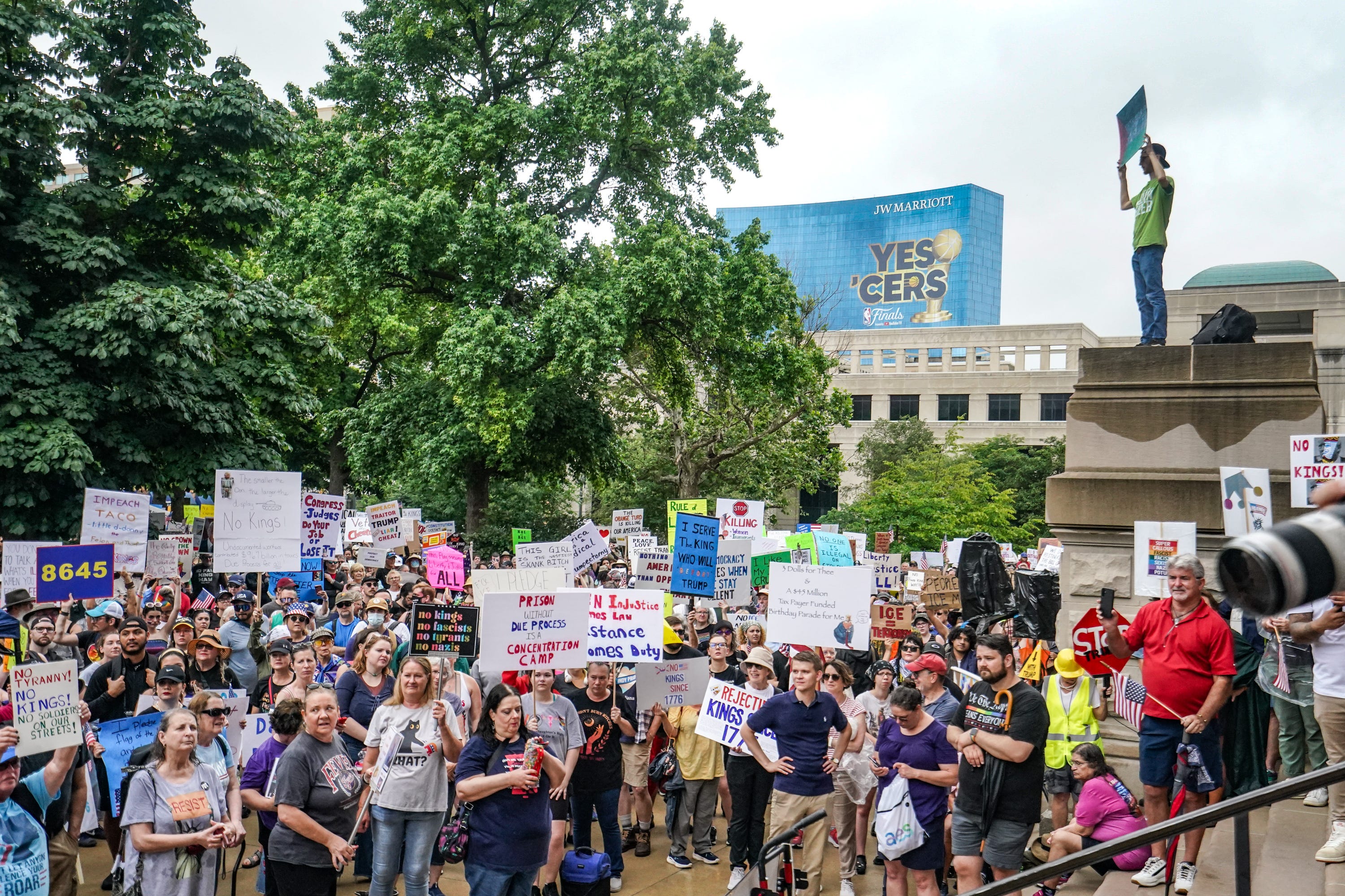 See this map of 'No Kings' protests in Indiana happening Oct. 18