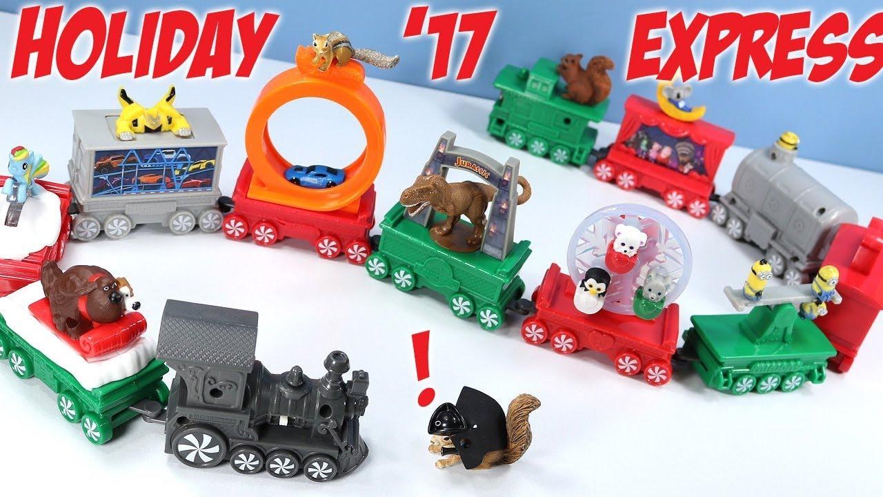 Happy Meal Holiday Express Train Mcdonalds Toys Full Collection 2017