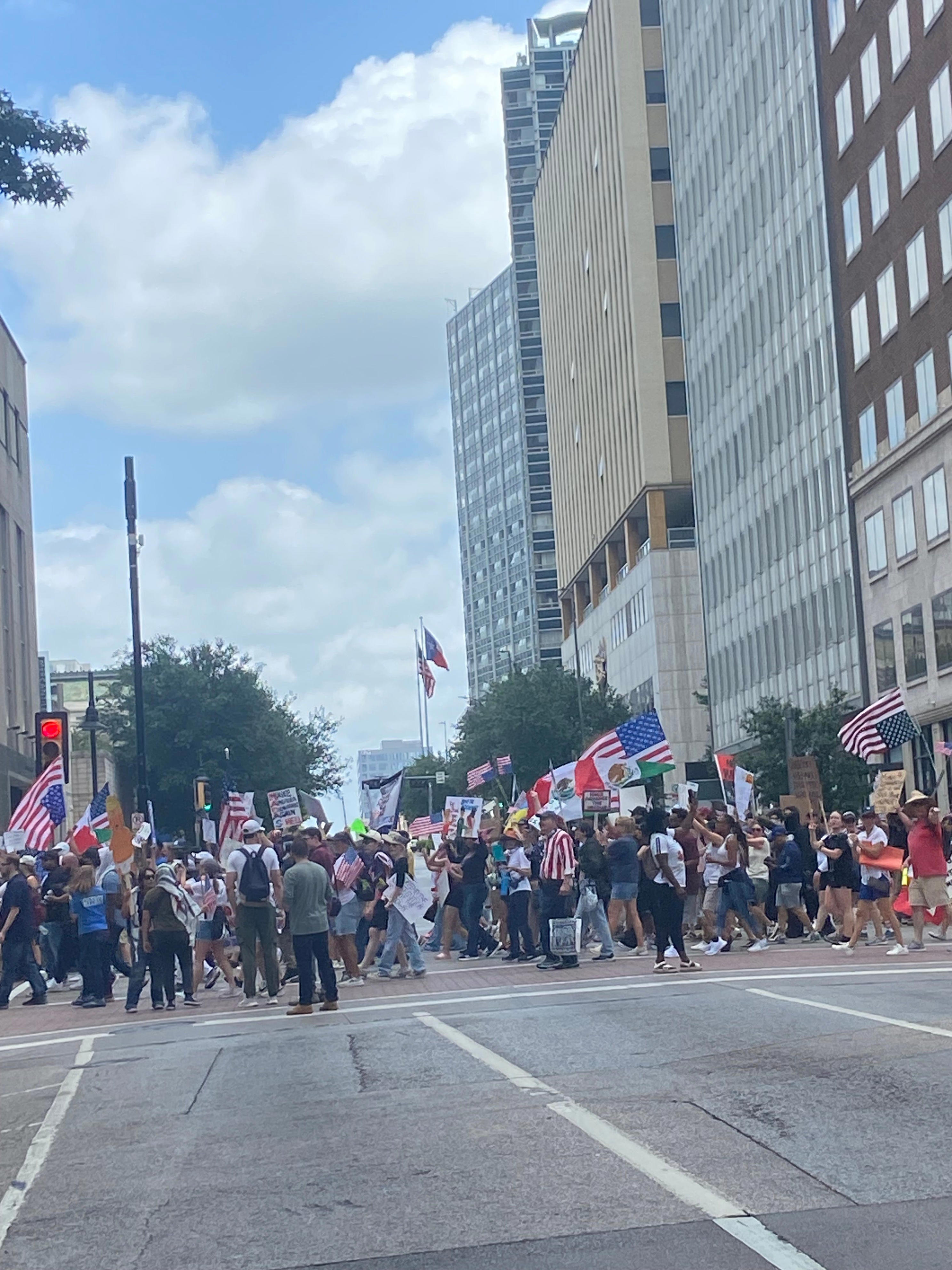 No Kings protests spread across Dallas Fort Worth metroplex