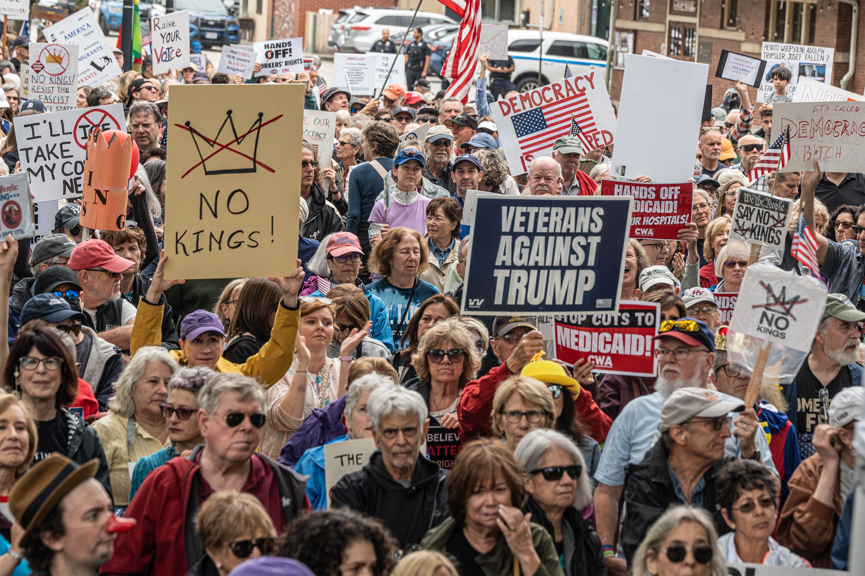 No Kings protests: Thousands slam Trump parade, policies in Mount Kisco ...