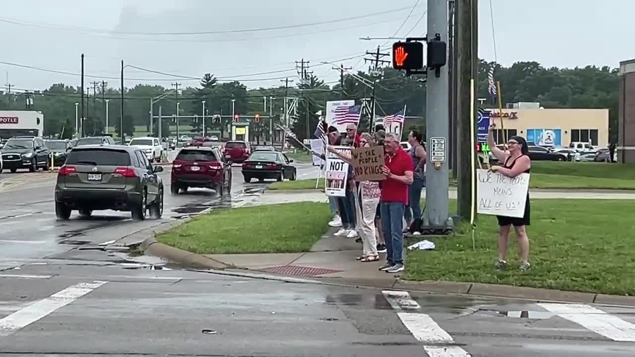 Around 200 people attend 'No Kings' protest in JD Vance's hometown