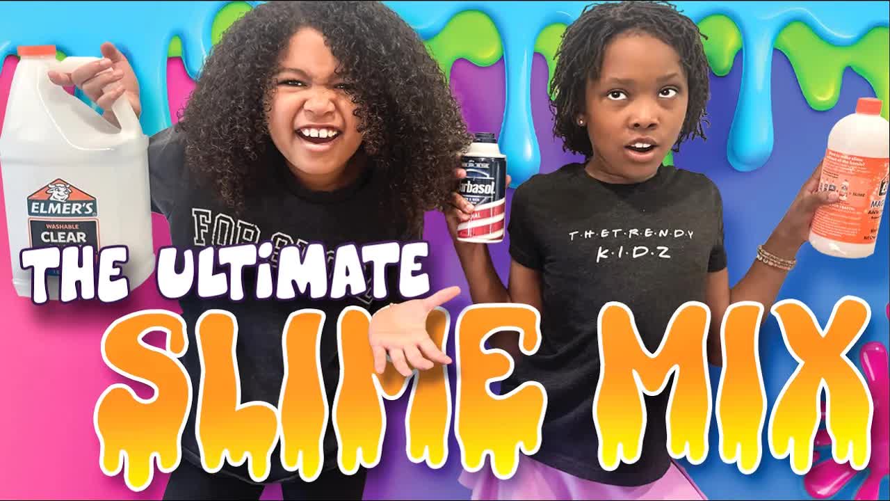 Scarlett and Tiania: ultimate diy slime party! making colorful slime ...