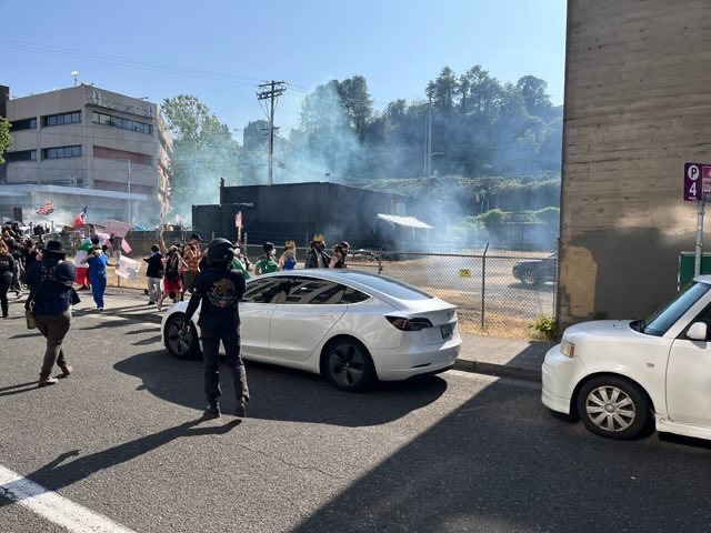 Portland police arrest 3 outside ICE facility after riot amid protest