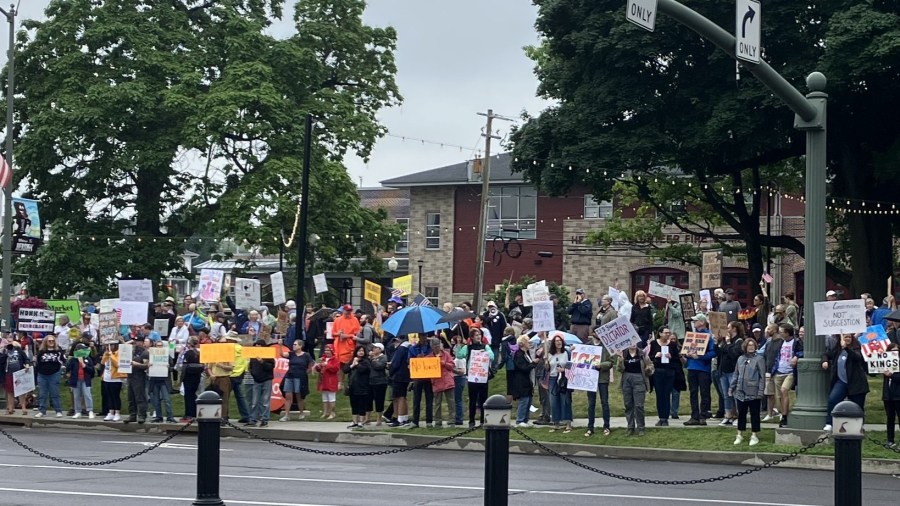 Protests held across central Pennsylvania against Trump administration