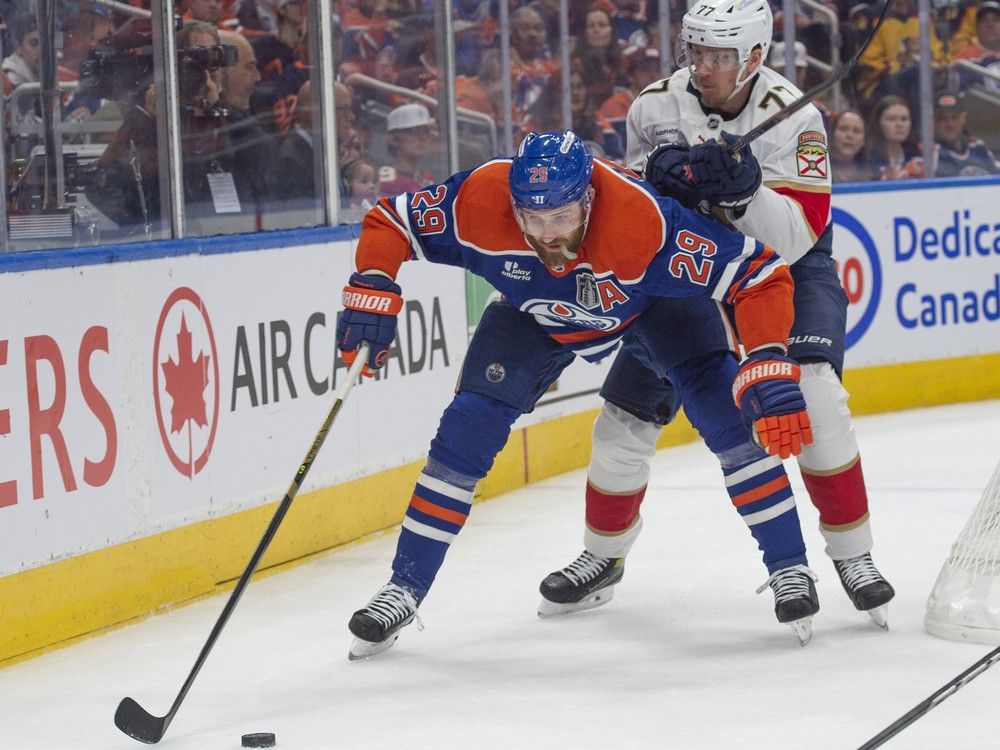 What's up with new and jumbled lines at Edmonton Oilers practice today?