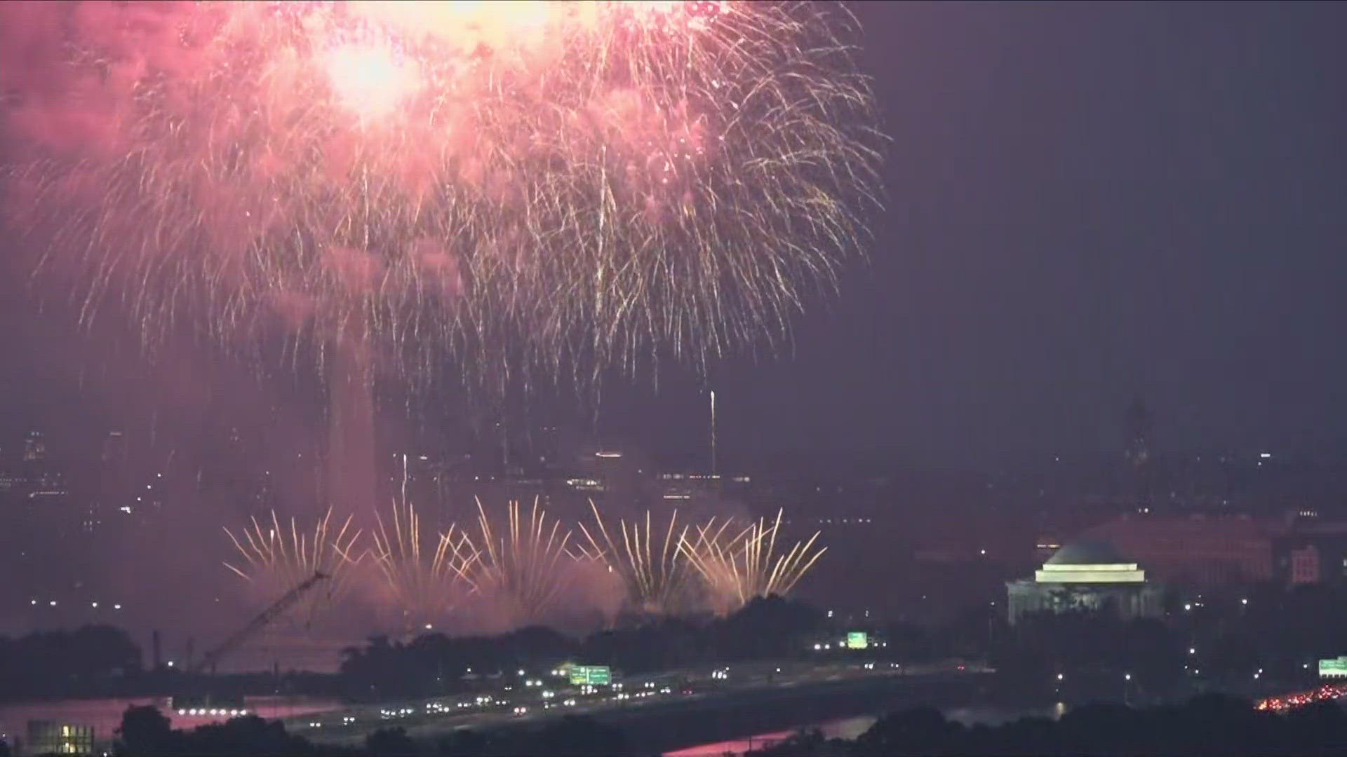 Fireworks conclude Army anniversary parade