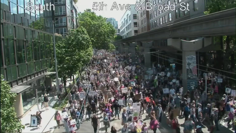 ‘One of the largest protests in Seattle history’: No Kings rallies ...