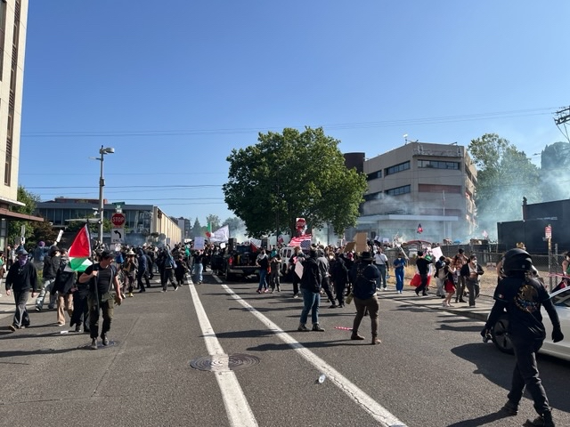 Portland police arrest 3 outside ICE facility after riot amid protest