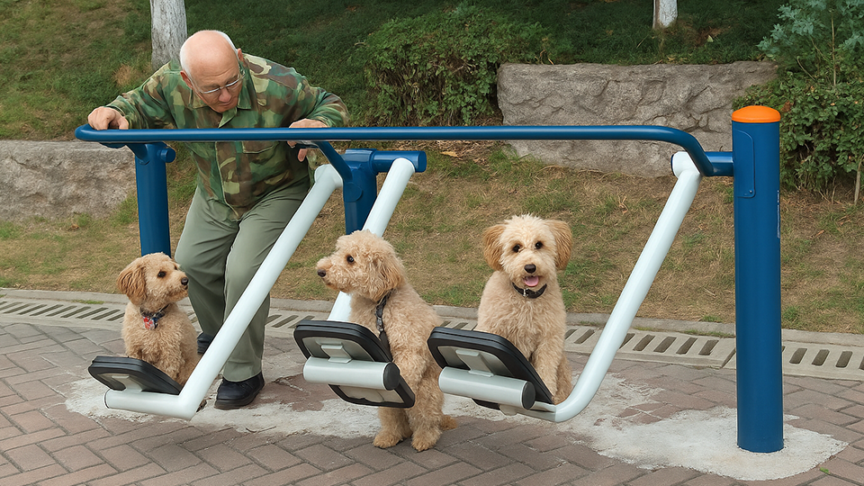 🏋️🐕 Dogs Join Workout On Outdoor Gym Equipment | Funny Dog Videos